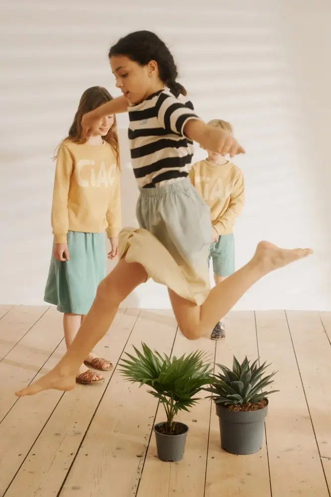 Rock "Lina" Hellblau & Beige - The Family Circle